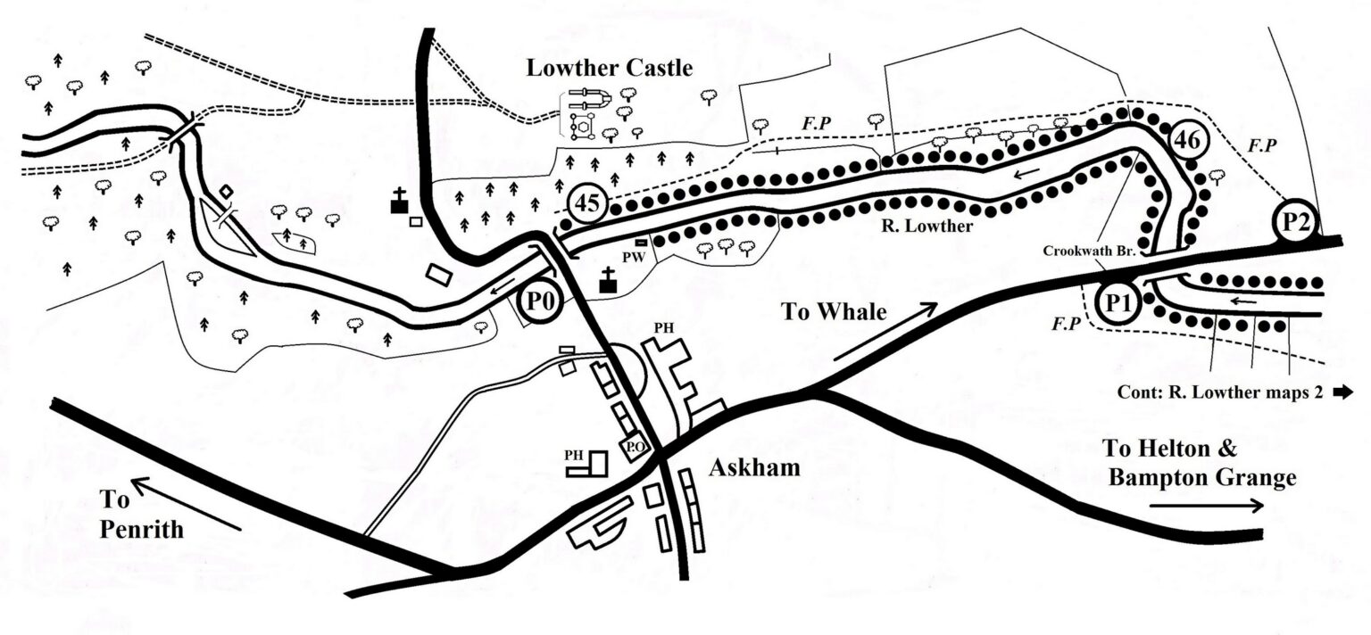 Map 9 - The River Lowther (map 1) | Penrith Angling Association